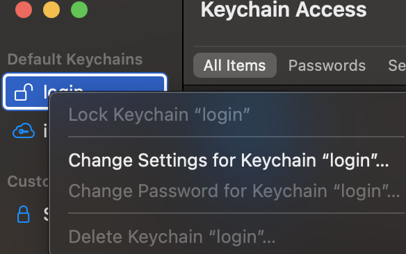 Keychain Access: Lock Keychain Login Grey… - Apple Community