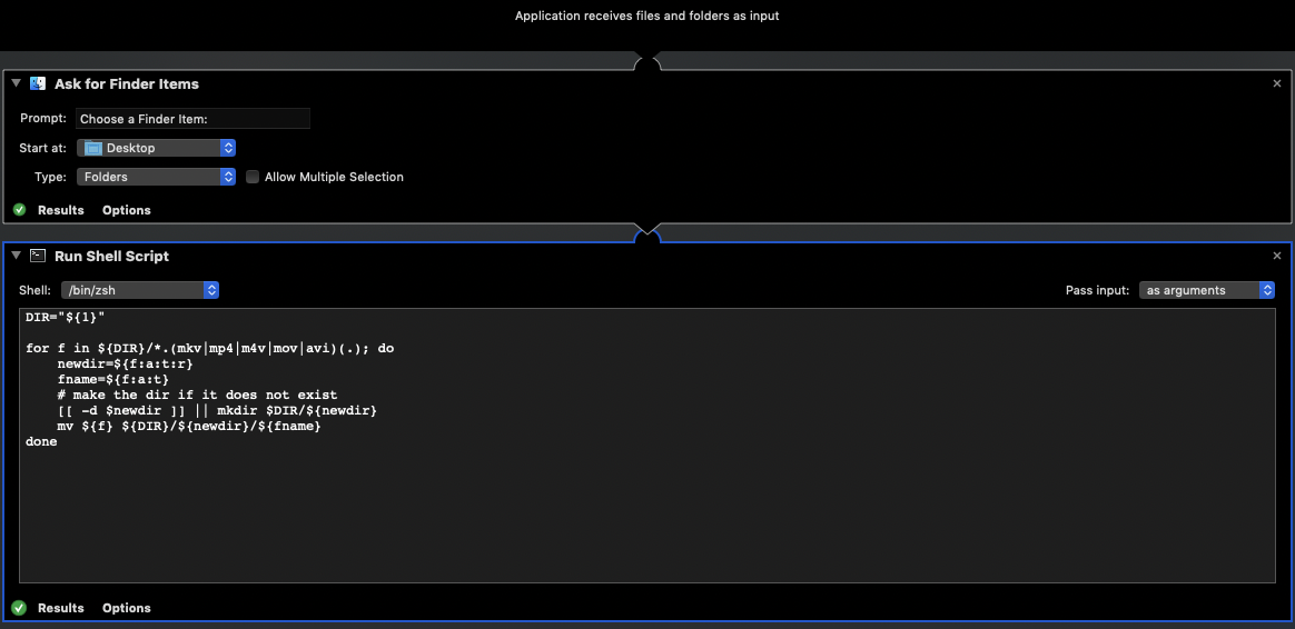 Automator Workflow Setup Help Apple Community