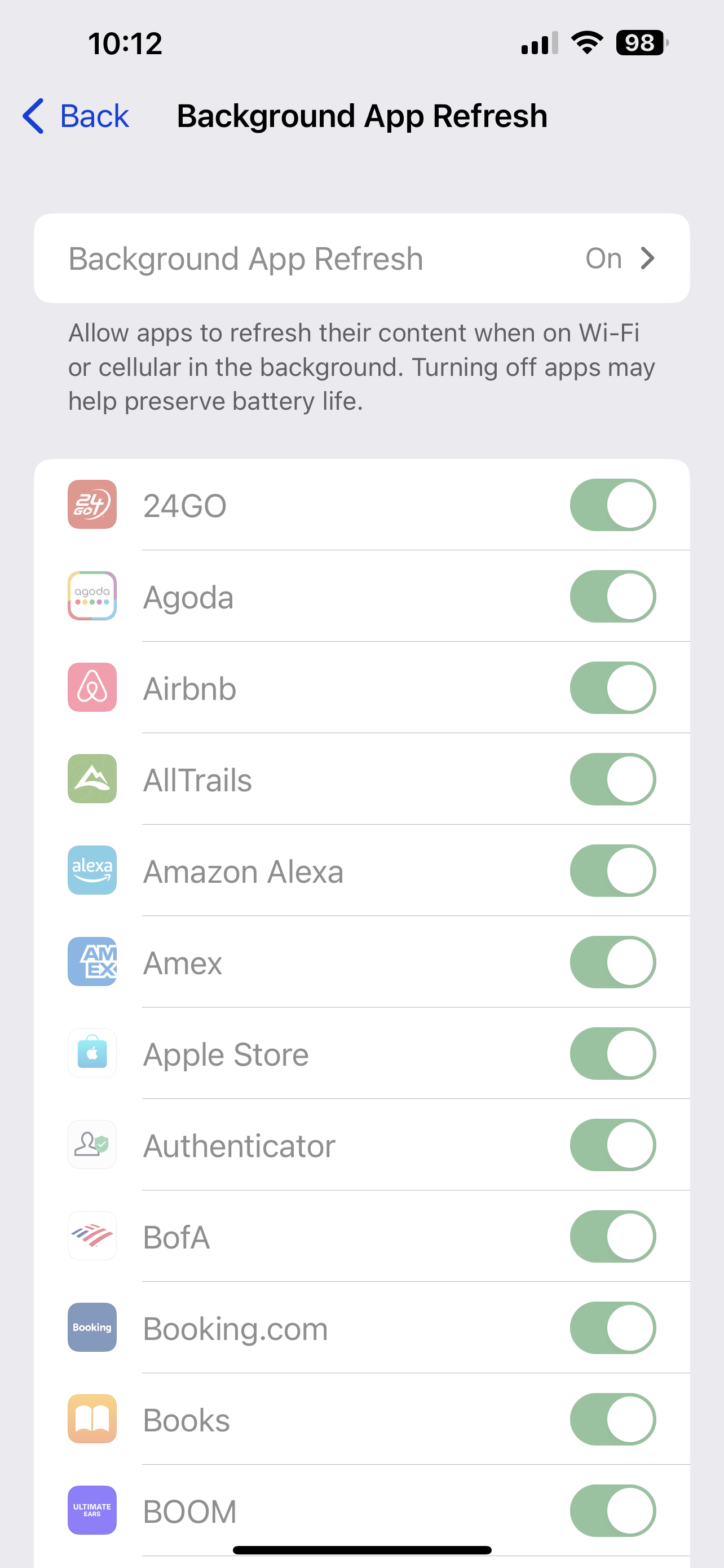 Why is my iPhone background refresh dimme… - Apple Community