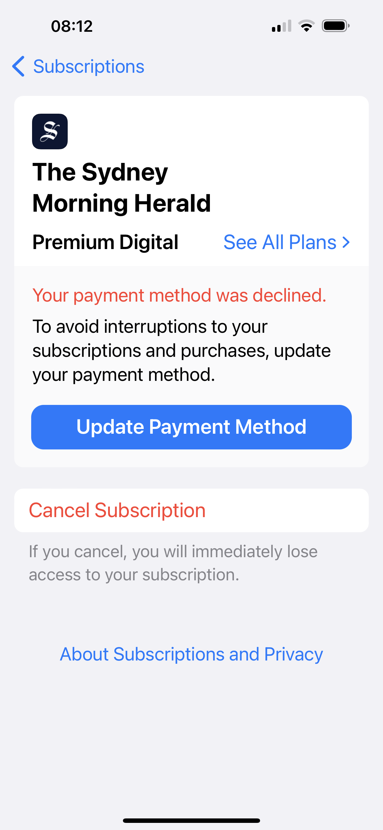 Payment rejected by Apple. - Apple Community