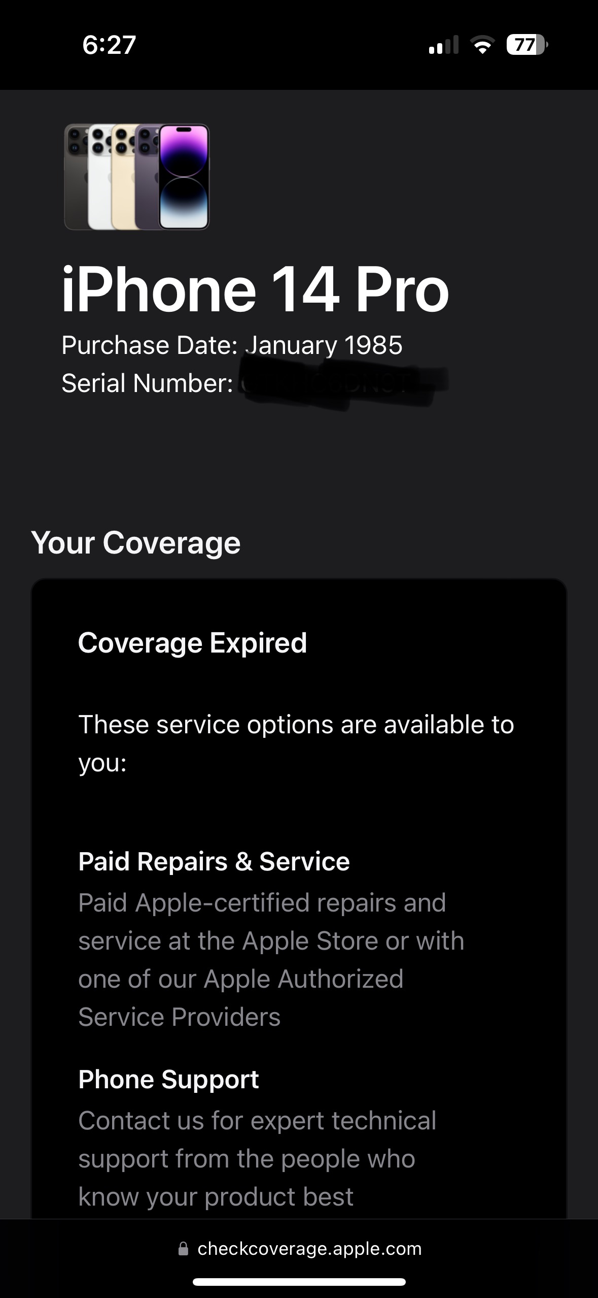 Coverage - Apple Community