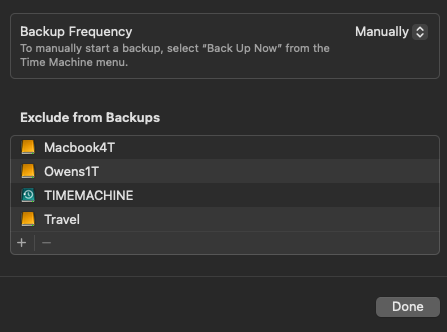 timemachine on macbook pro won't backup t… - Apple Community