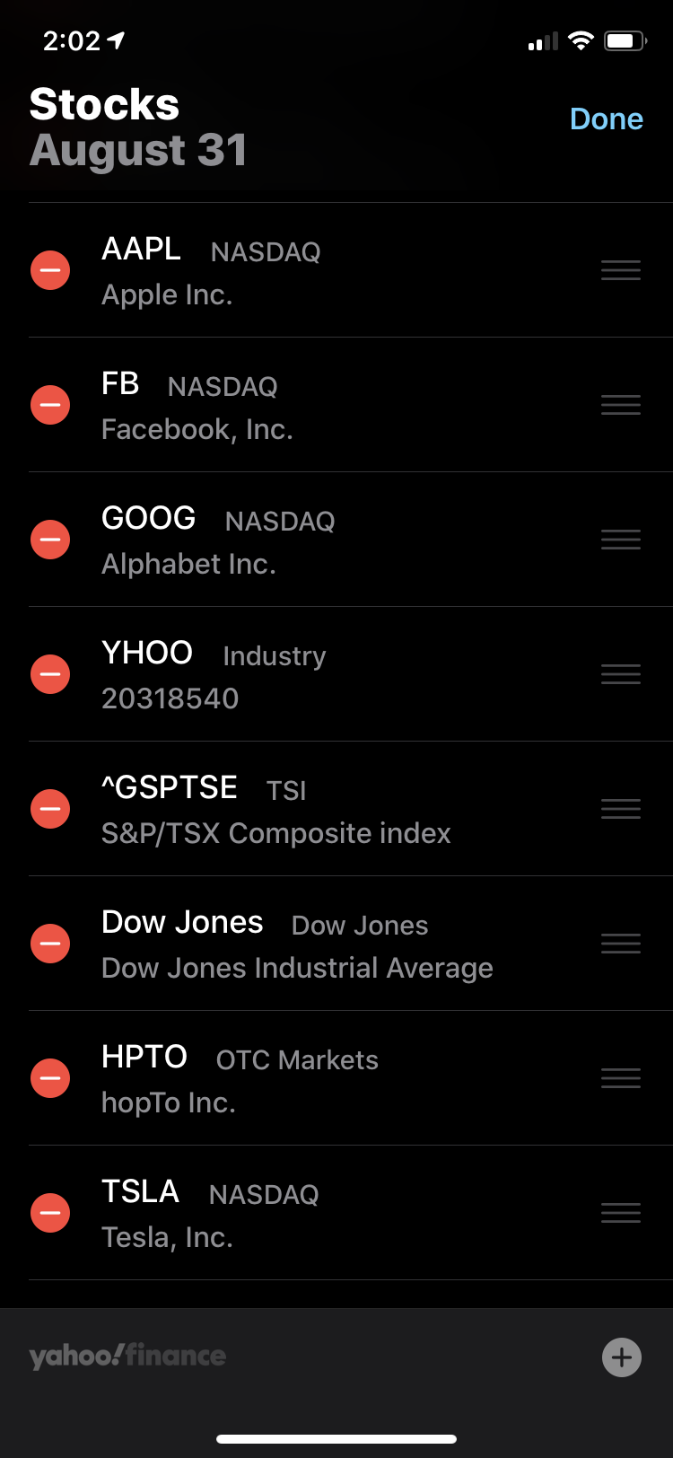 stocks apps can no longer reorder listing - Apple Community