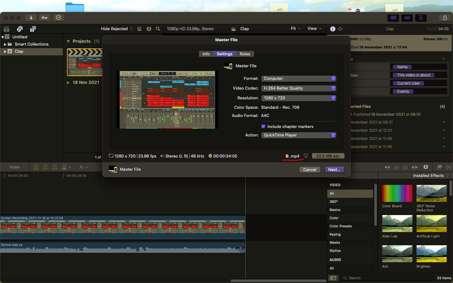 Final Cut exports - Apple Community