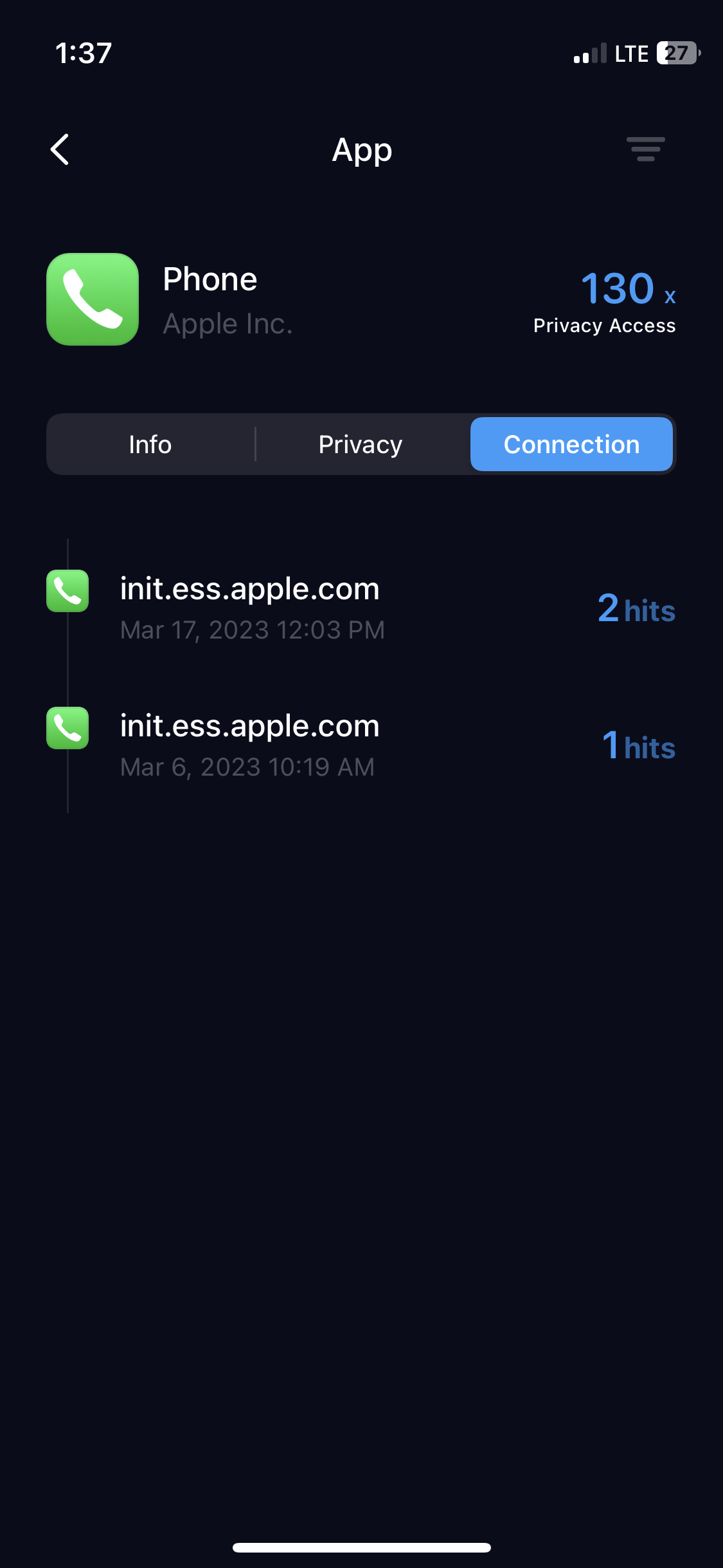 Why is my iPhone contacting an unsecure d… - Apple Community