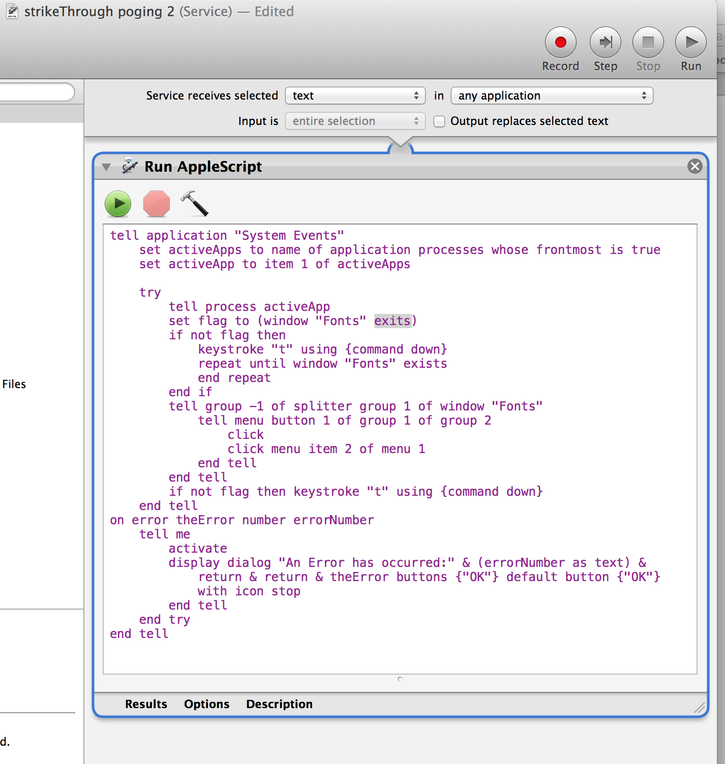 Mail Strikethrough shortcut - Apple Community