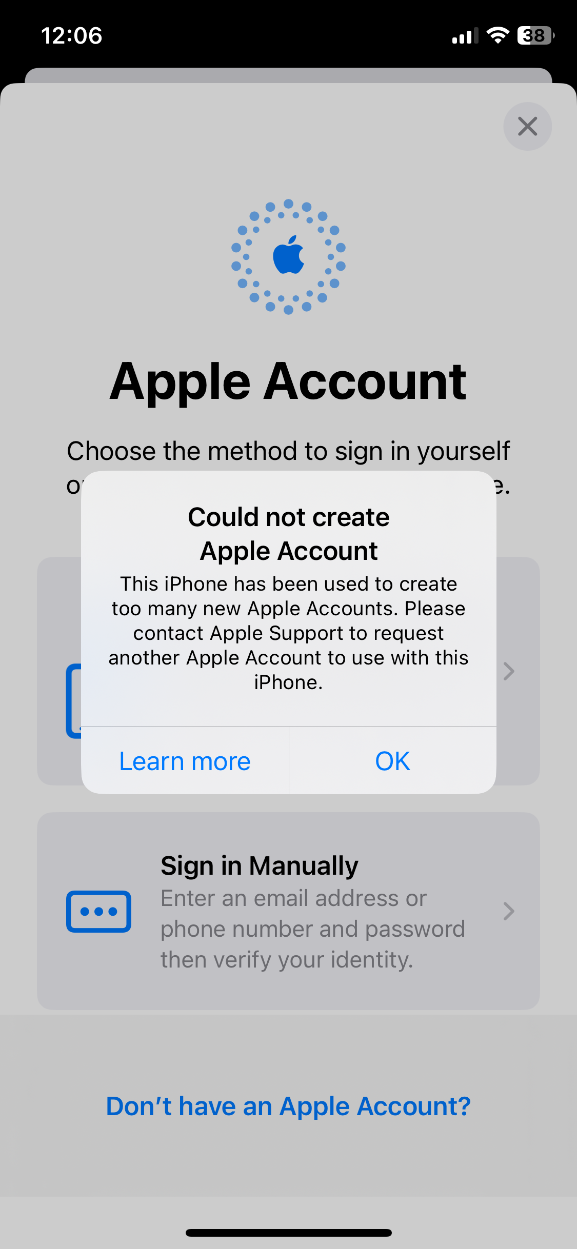 Unable to create an Apple Account - Apple Community