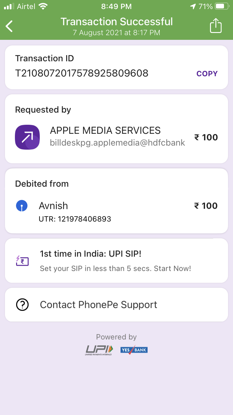 My funds are not showing in my apple id - Apple Community