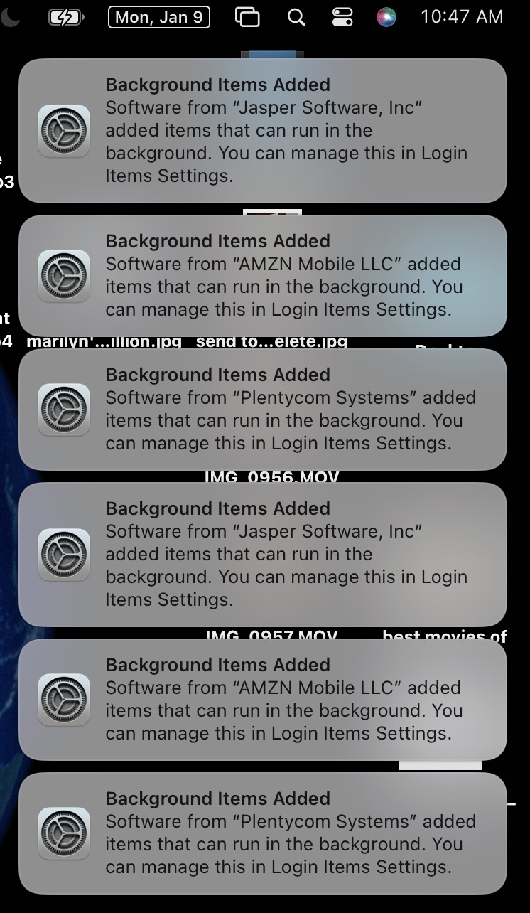 Background Items Added - Apple Community