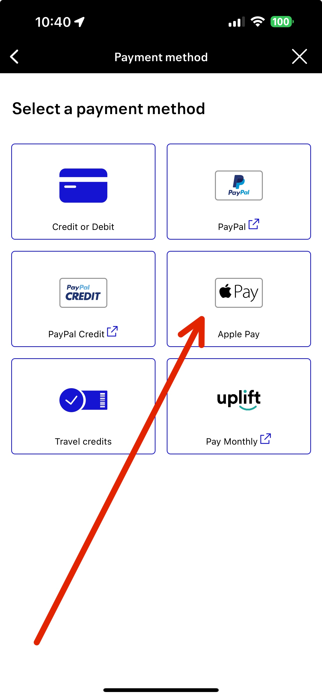 Apple Pay not showing in United App ver 4… - Apple Community