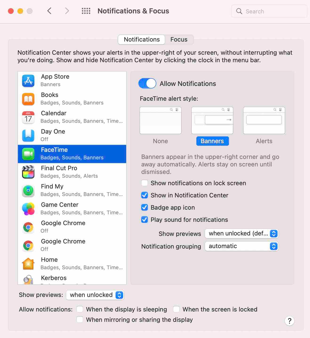Notifications on Lock Screen / macOS Mont… - Apple Community