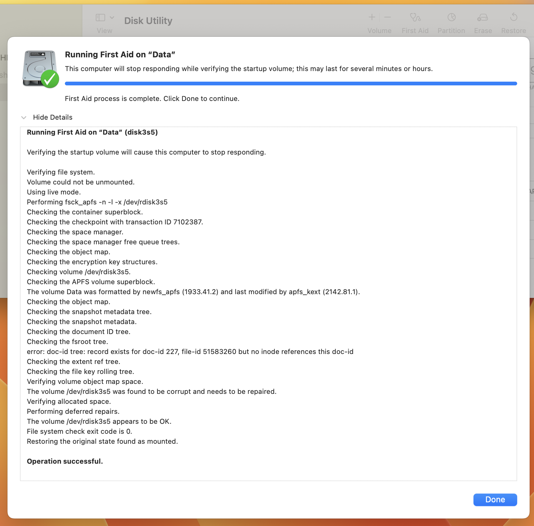 hdiutil: create failed - No space left on… - Apple Community