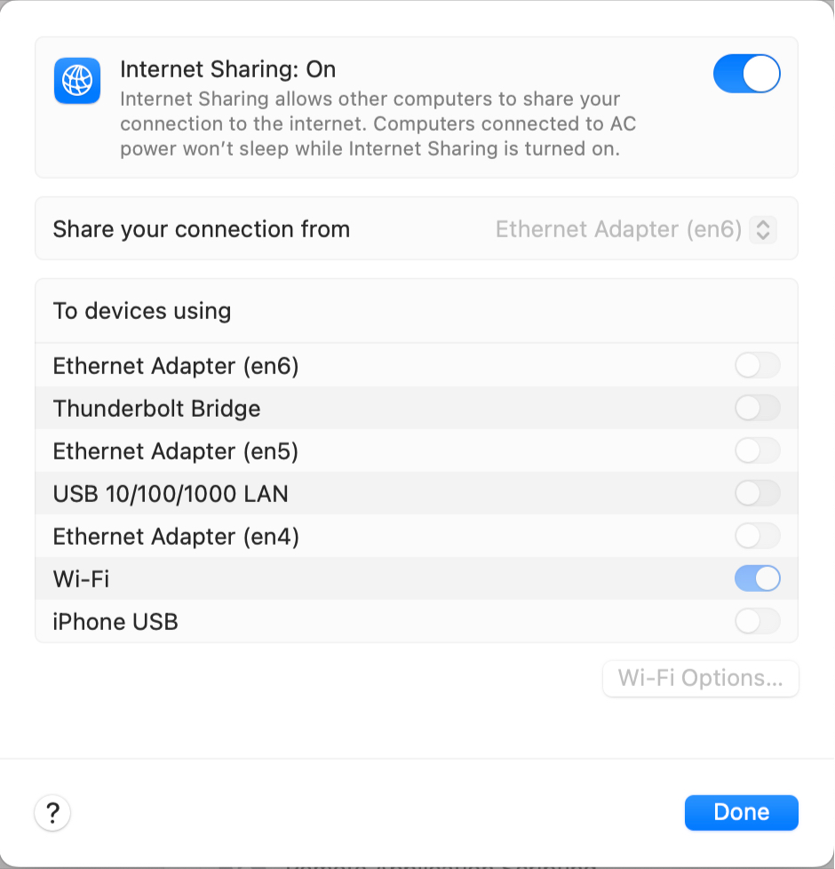 WiFi sharing doesn't work - Apple Community
