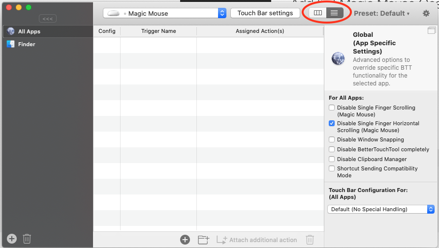 Disable horizontal scrolling on Magic Mou… - Apple Community