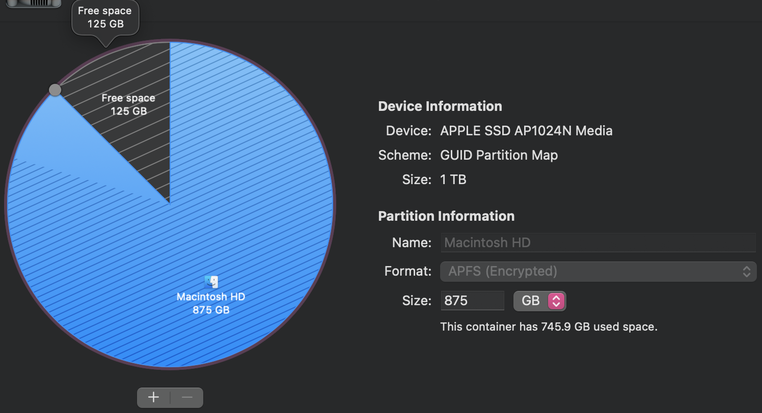 Lost disk space after using Bootcamp on M… - Apple Community