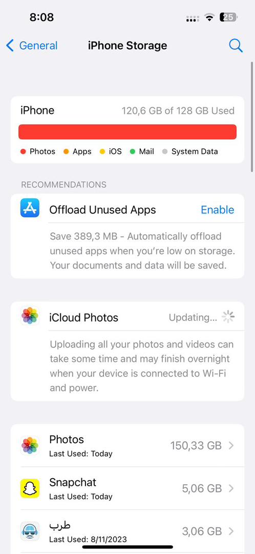 Something strange about the storage capac… - Apple Community