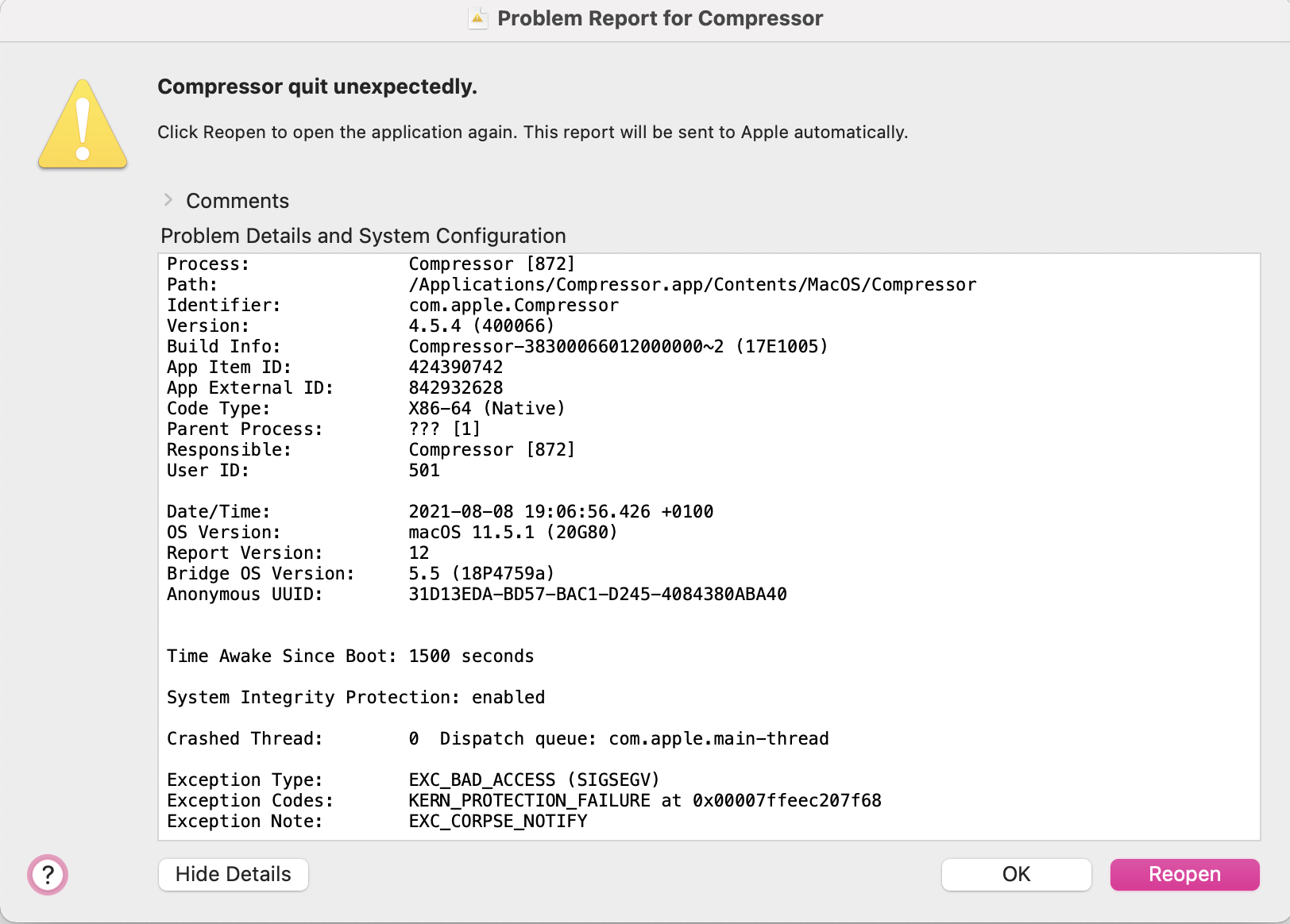 Compressor - Apple Community