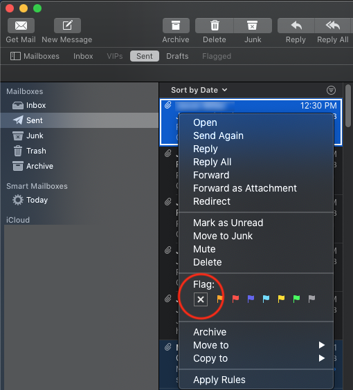 unflag an email - Apple Community