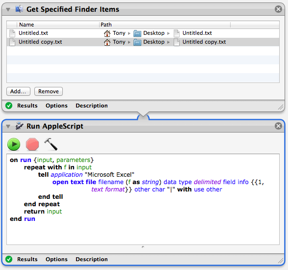How Can I Use Automator To Import A Csv Apple Community