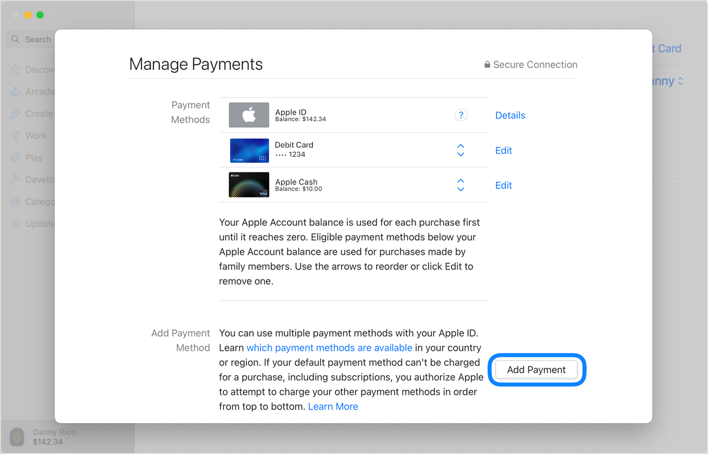 Adding payment method - Apple Community
