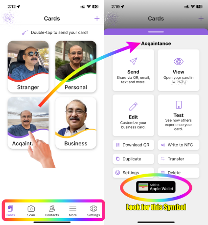How to Create a Digital Business Card on … - Apple Community