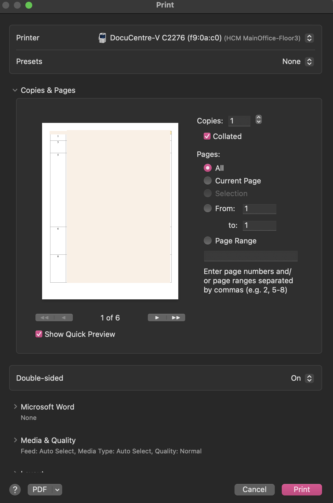 Where can I find Secure Print feature in … - Apple Community