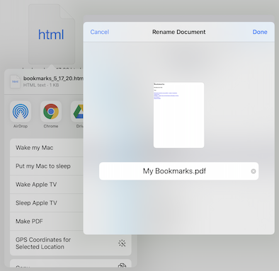 how do i open an HTML file and convert to… - Apple Community