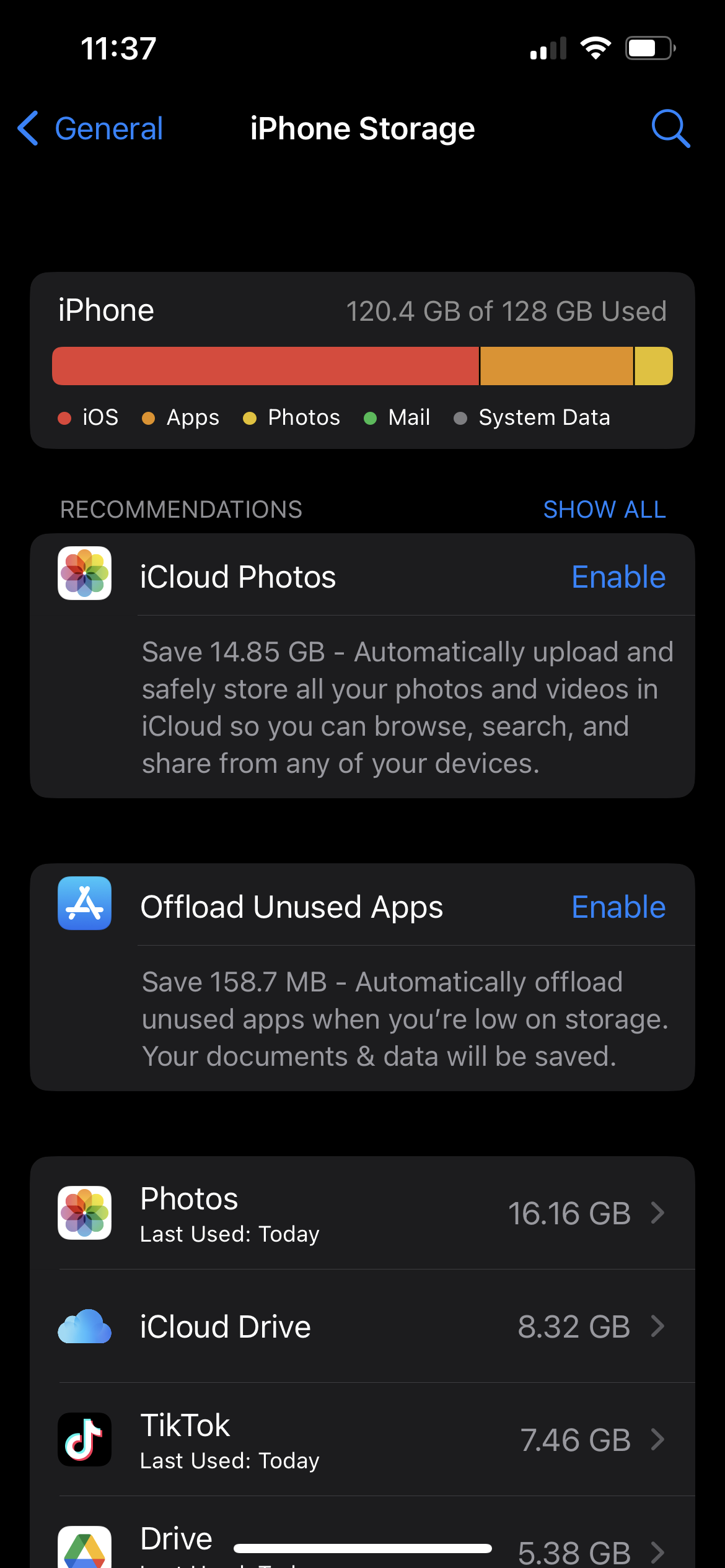 Why does IOS take so Much space - Apple Community