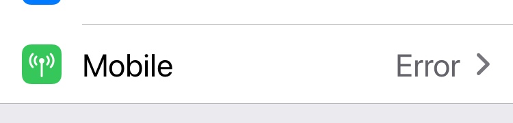 Mobile data lost after iOS 15.5 update - Apple Community