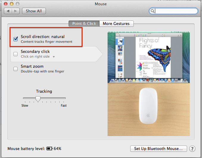How can I change the mouse pad scrolling … - Apple Community