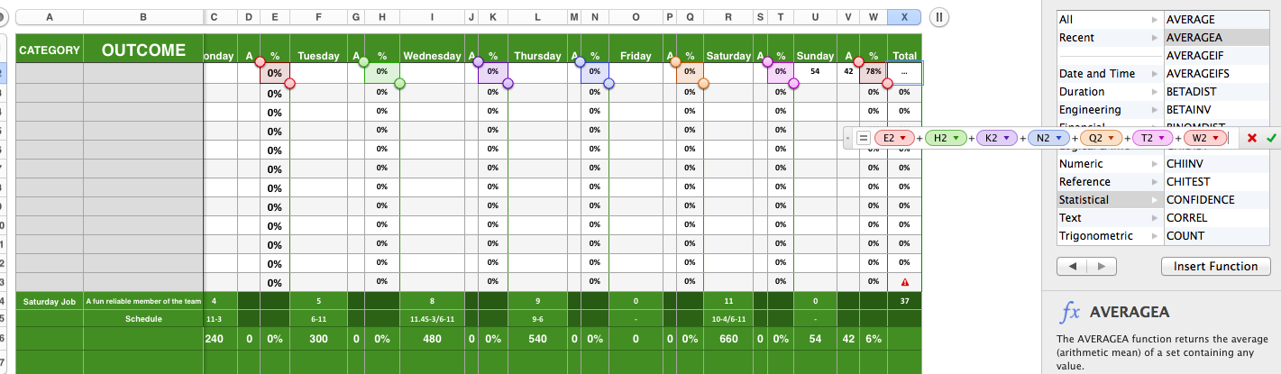 How do calculate the average of a group o… - Apple Community