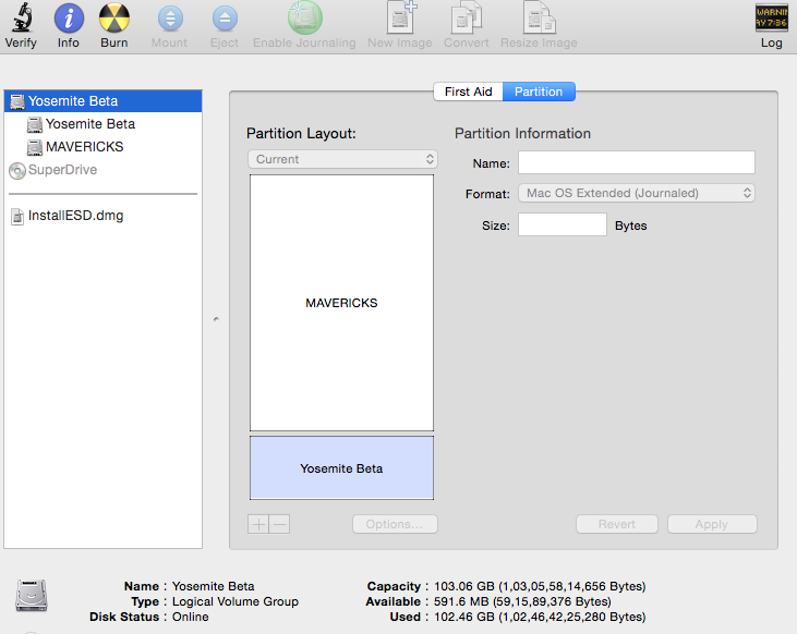Repartitioning my disks, problems. - Apple Community