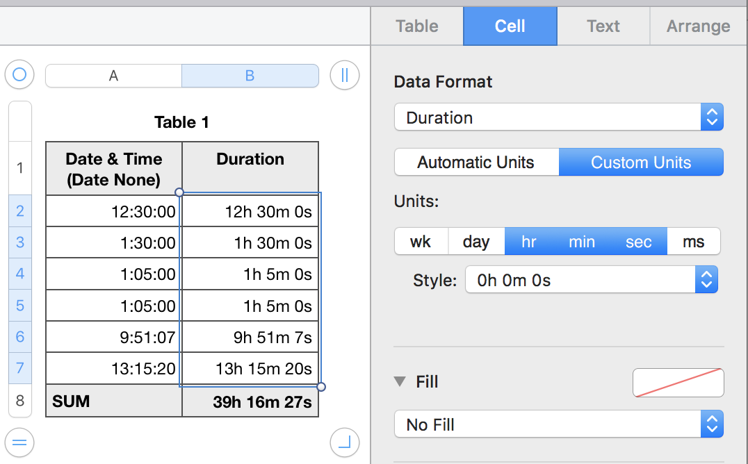 add hh:mm:ss - Apple Community