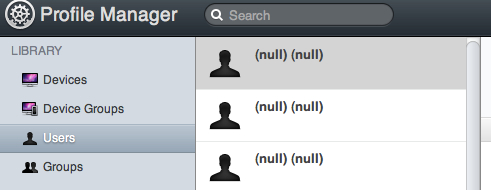 (null) users listed in Profile Manager - Apple Community