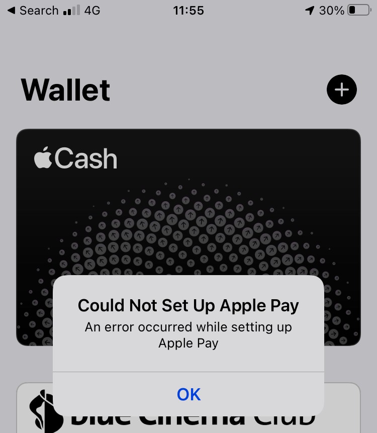 "Could Not Set Up Apple Pay, An error occ… - Apple Community