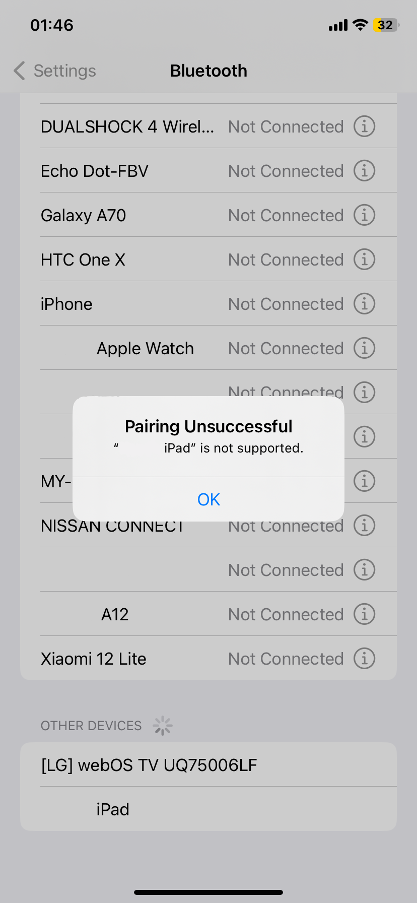 iPad incompatible with iPhone11 with Blue… - Apple Community