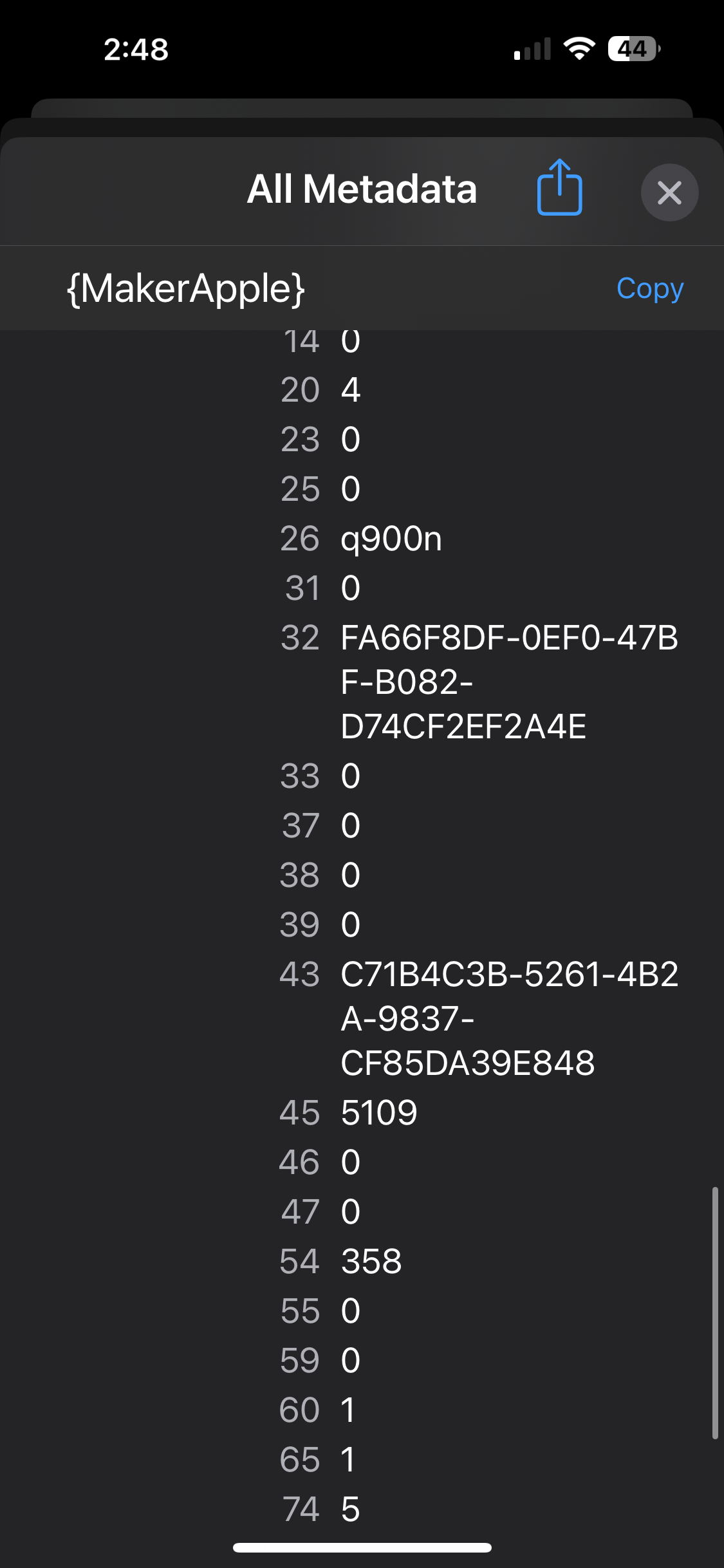 iPhone photo metadata, what does this mea… - Apple Community