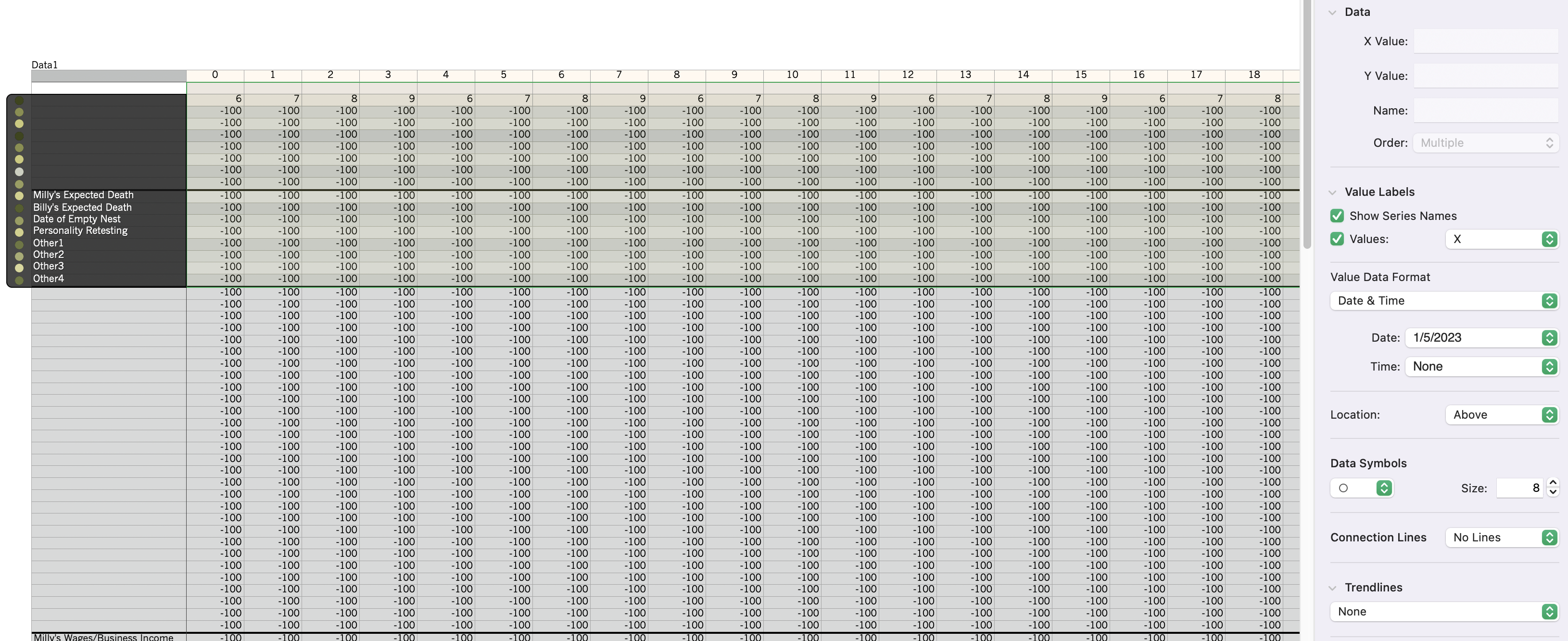 Numbers chart using a second table data s… - Apple Community