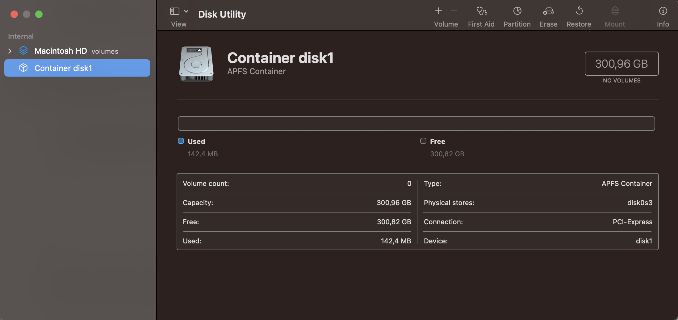 How do I remove "Container disk1" and rec… - Apple Community