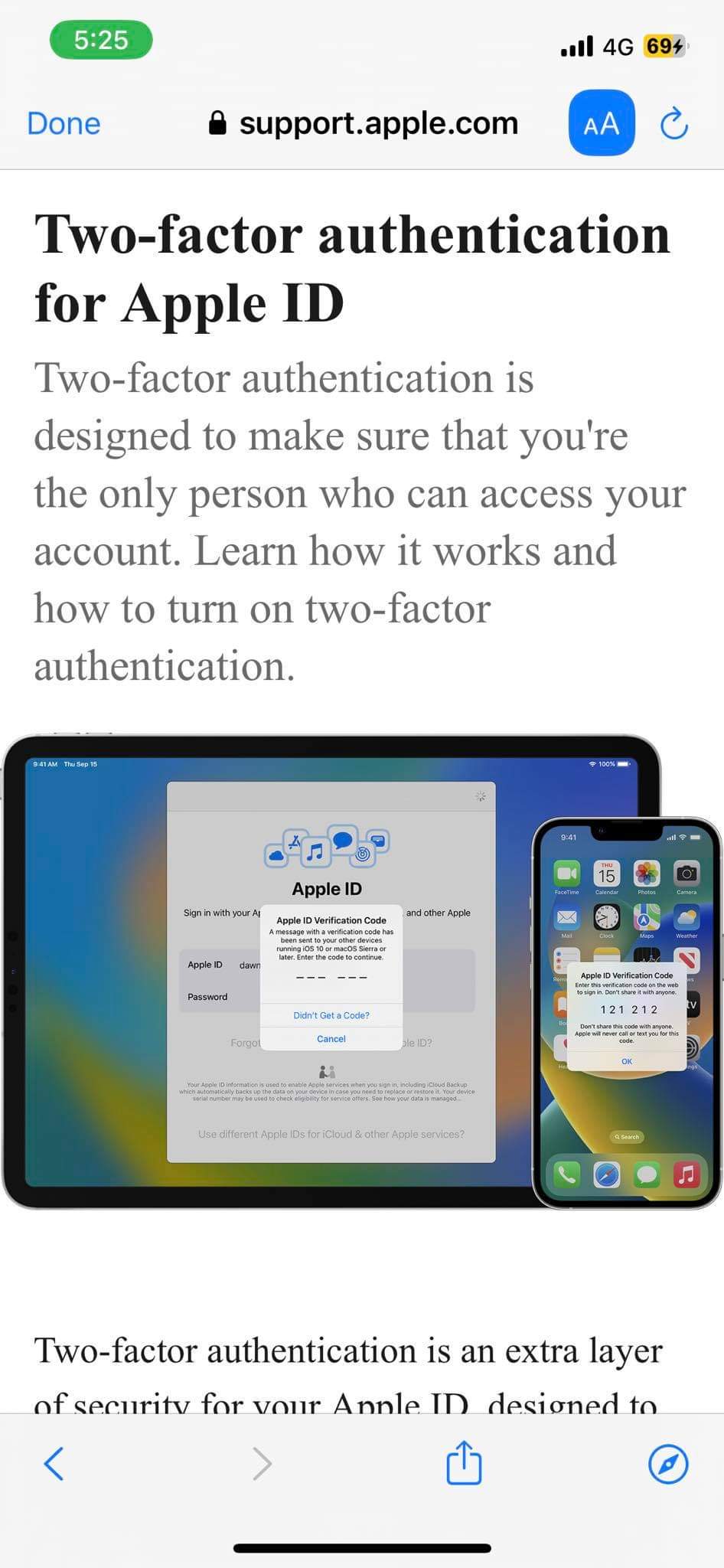 Two factor - Apple Community