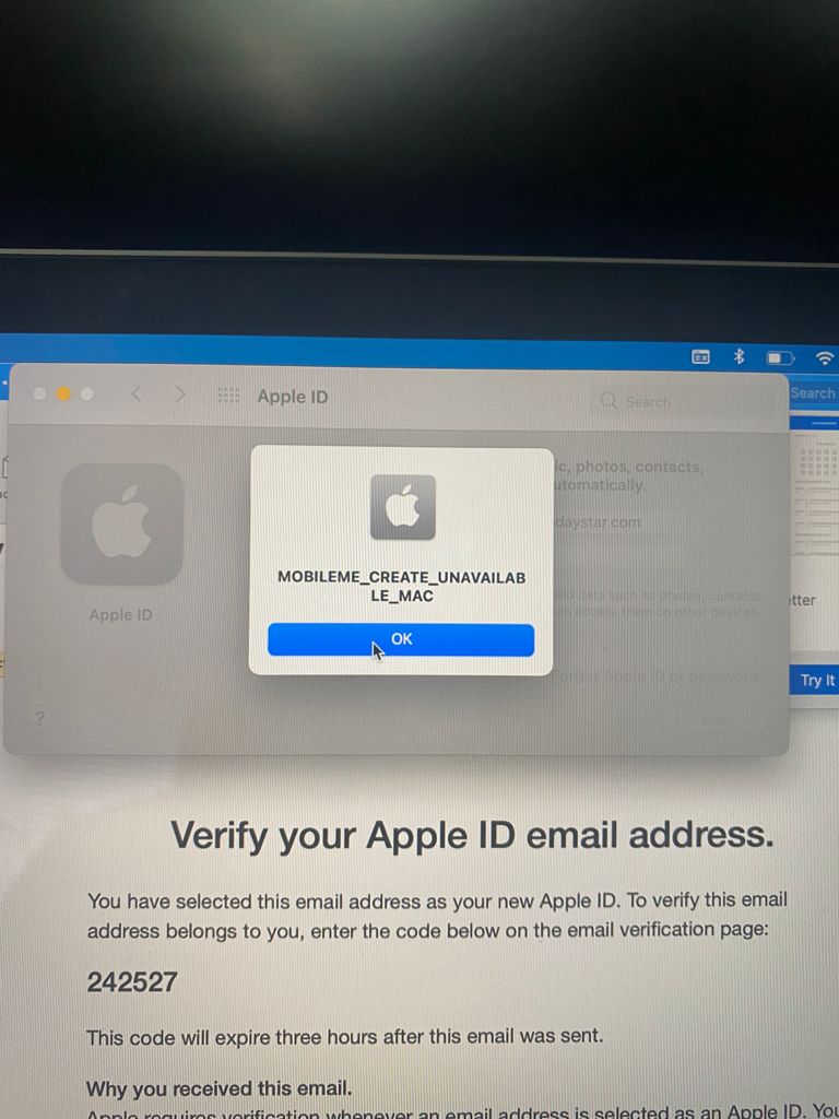 How to solve MOBILEME_CREATE_UNAVAILABLE … - Apple Community