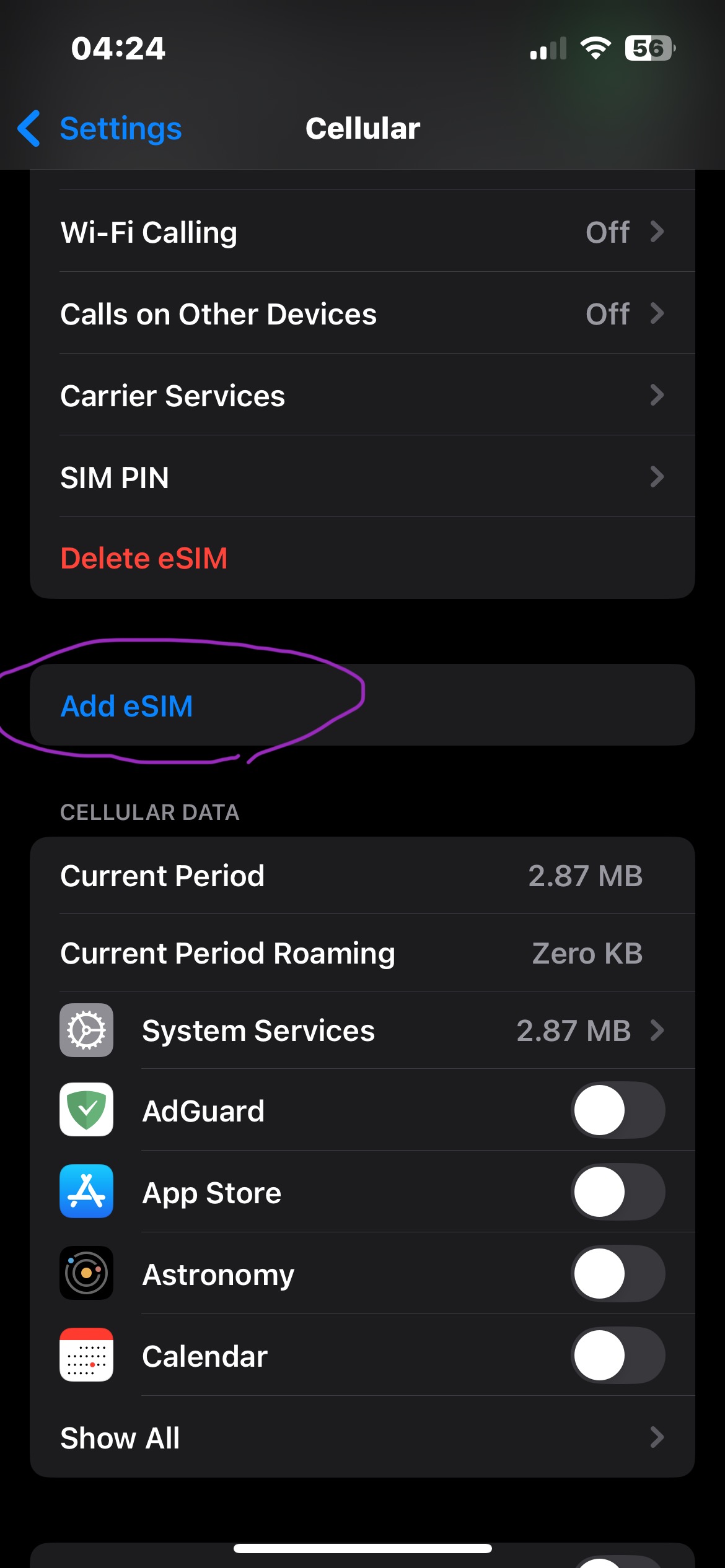 Add eSIM option is missing on my iPhone 1… - Apple Community