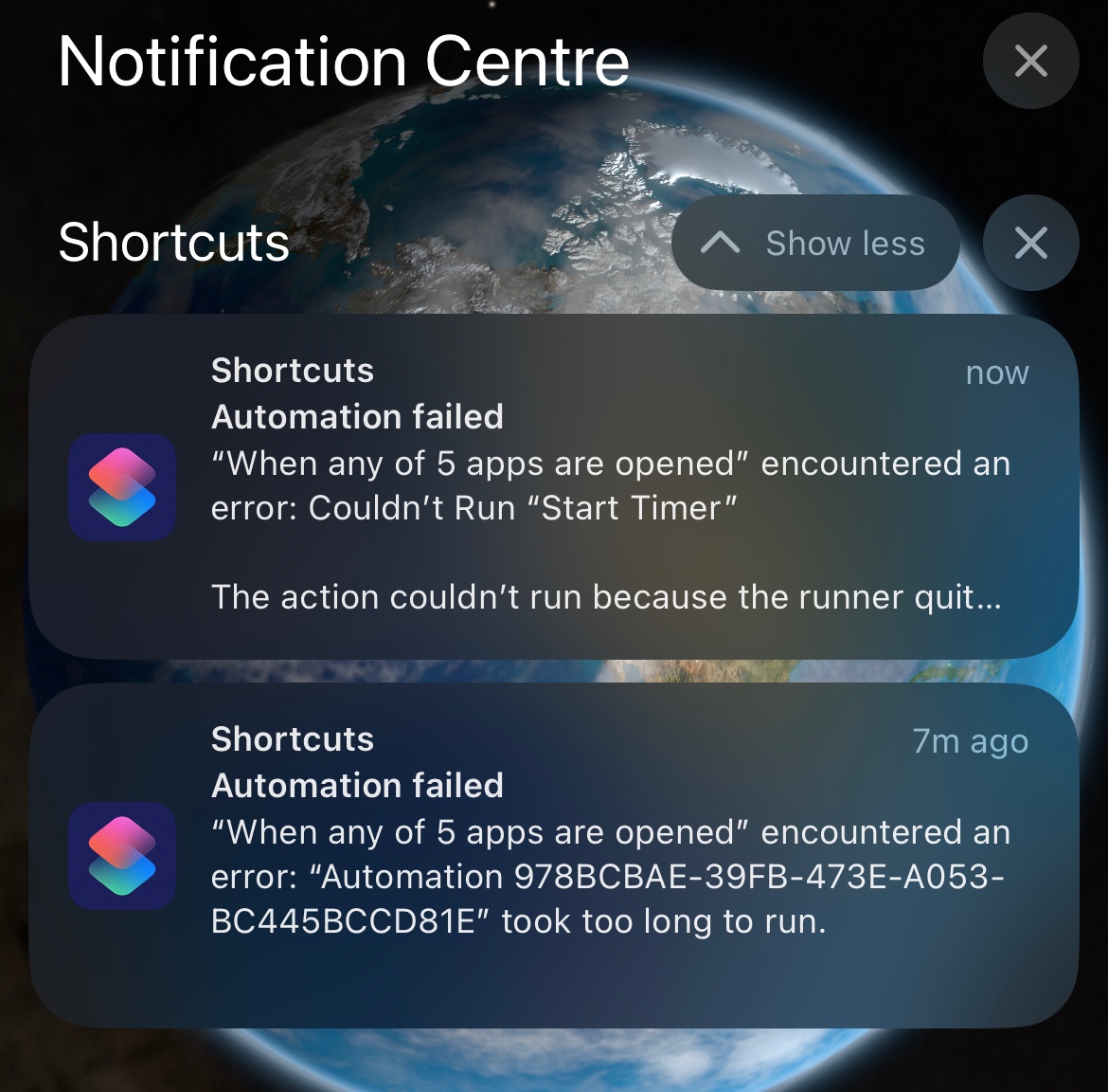 Automation error - Apple Community