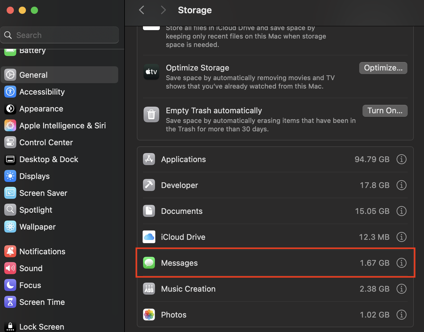 Discrepancy in Messages storage amount be… - Apple Community
