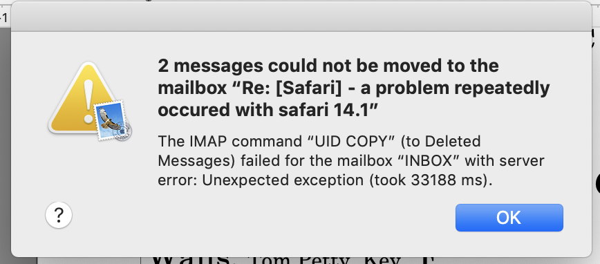 Problem repeatedly occurred" error in Saf… - Apple Community