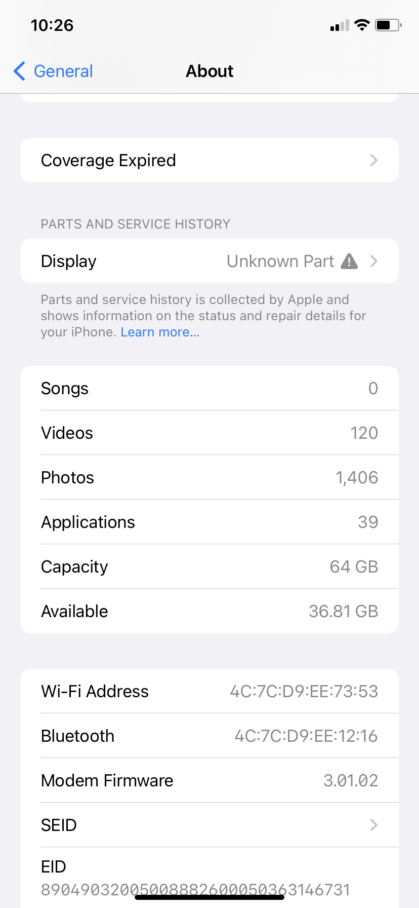 How to get rid of the unknown part display - Apple Community