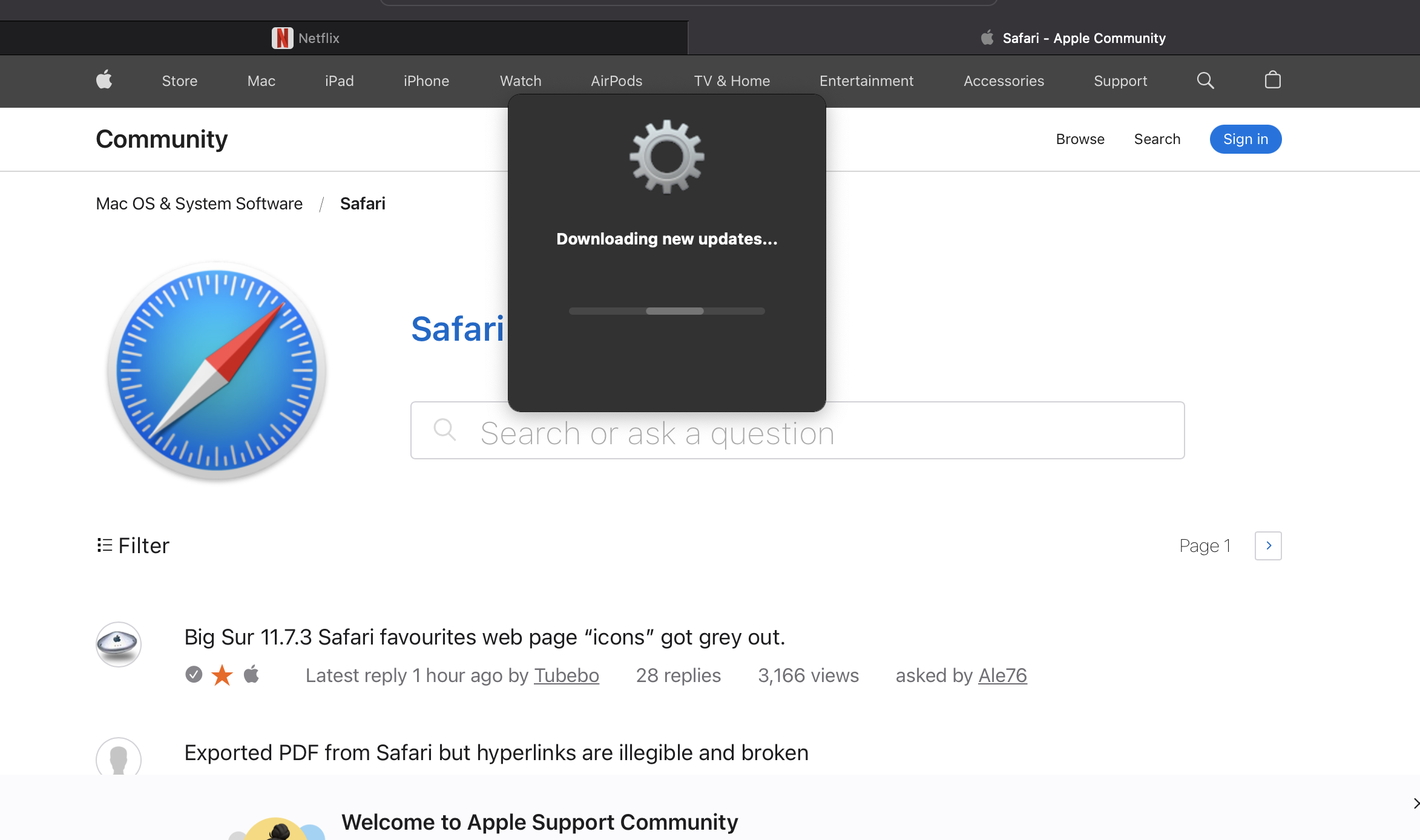 Popup - Apple Community