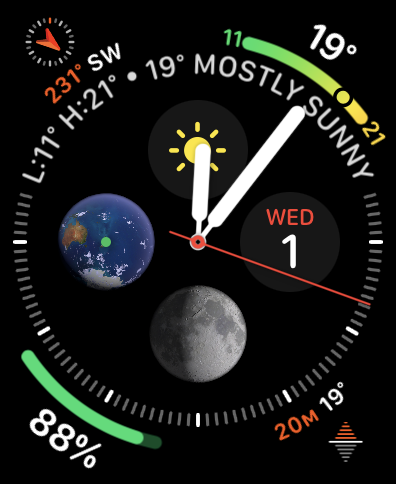 Moon orientation in Infograph watch face - Apple Community