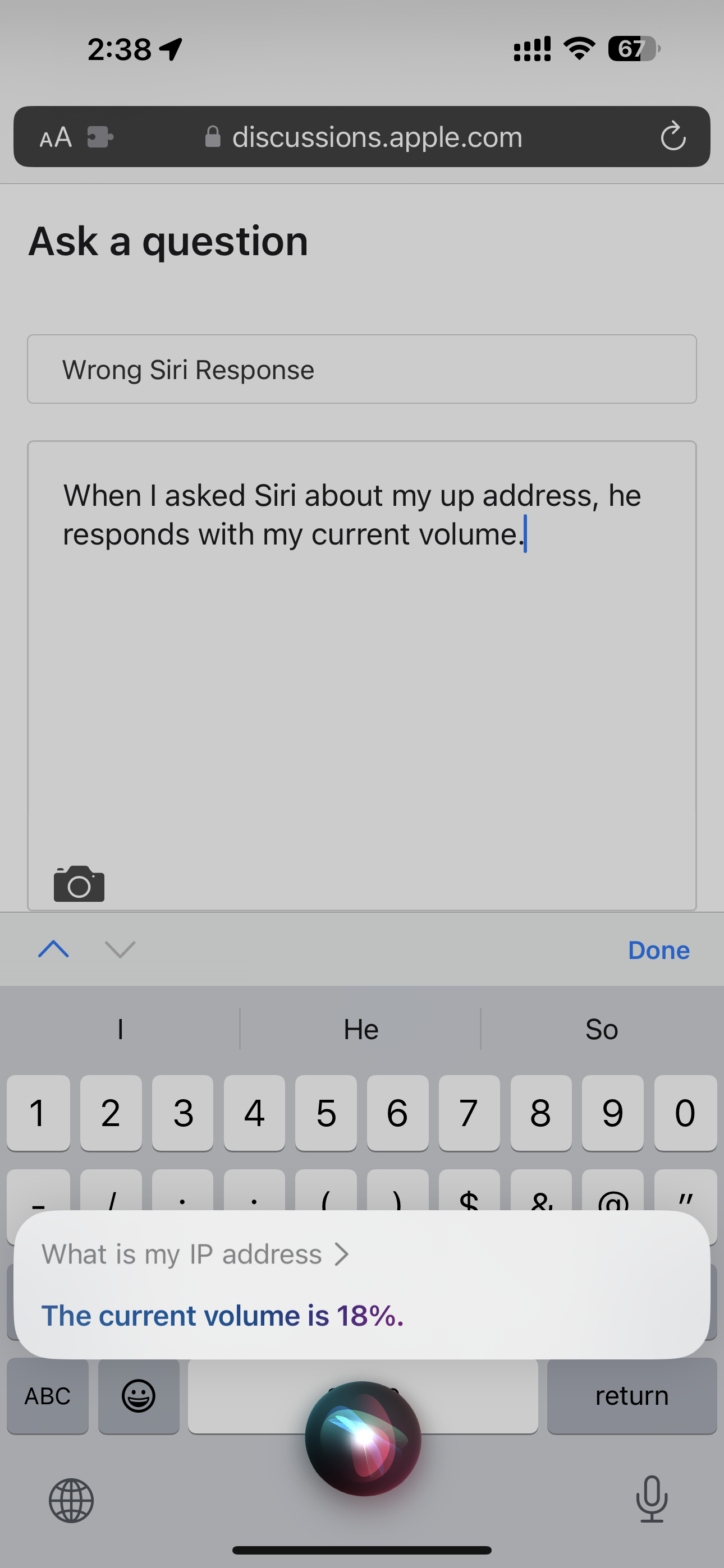 Wrong Siri Response - Apple Community