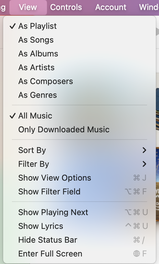 Music not showing as a list - Apple Community